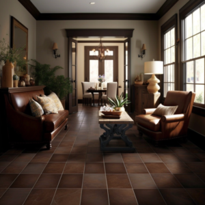 Transform Your Living Room with Brown Tiles: Flooring Ideas and ...